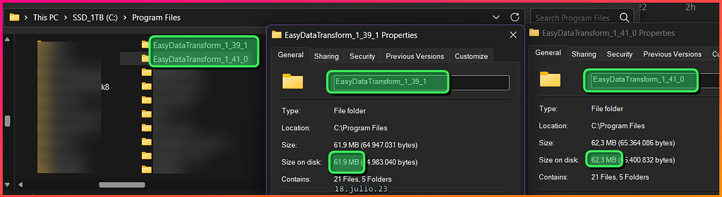 Update program to remove prior version - Feature request - Easy Data Transform