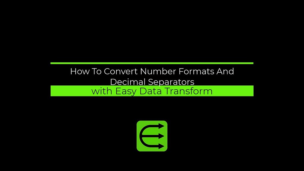 Video: How to convert decimal separators and number formats - Share ... Video: How to convert decimal separators and number formats - Share ...